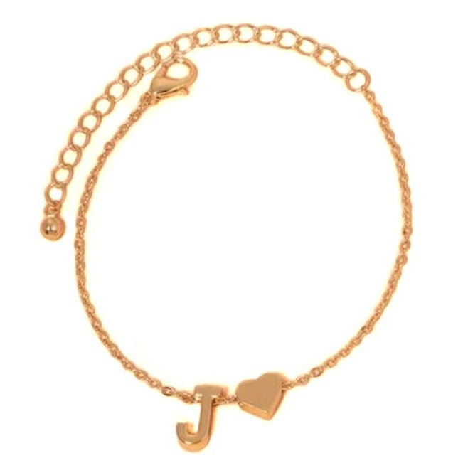 Bracelet Initiale Coeur | Comme des Aimants
